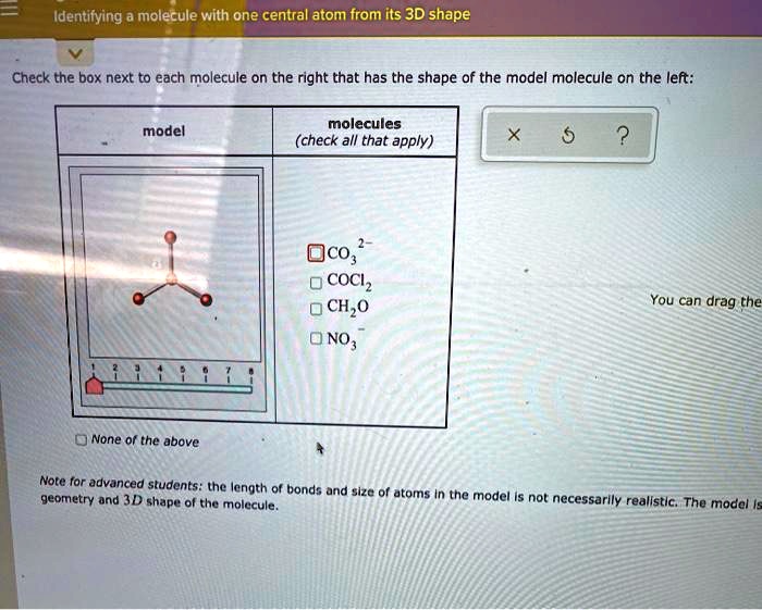 SOLVED: Identifying molecules with one central atom from their 3D shape ...