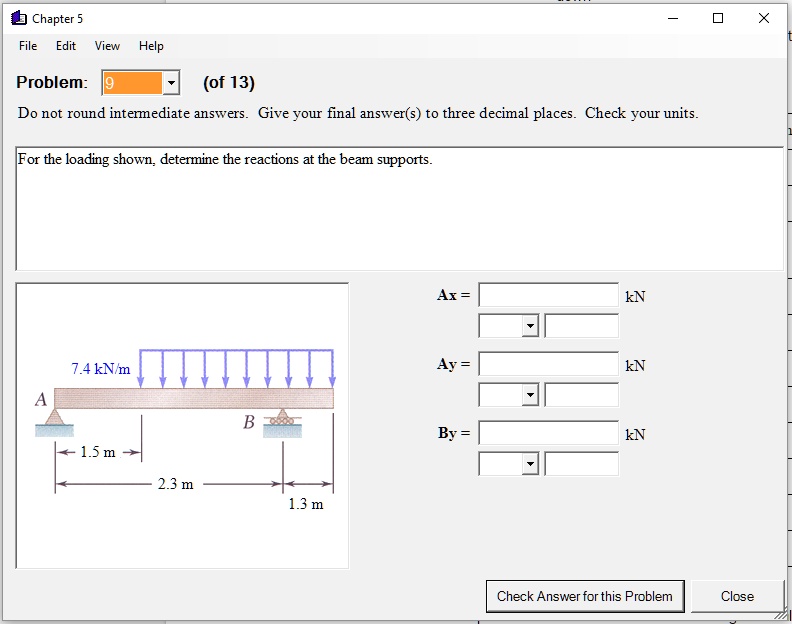 SOLVED: Text: Chapter 5 File View Help Problem: (of 13) Do not round intermediate answers. Give ...