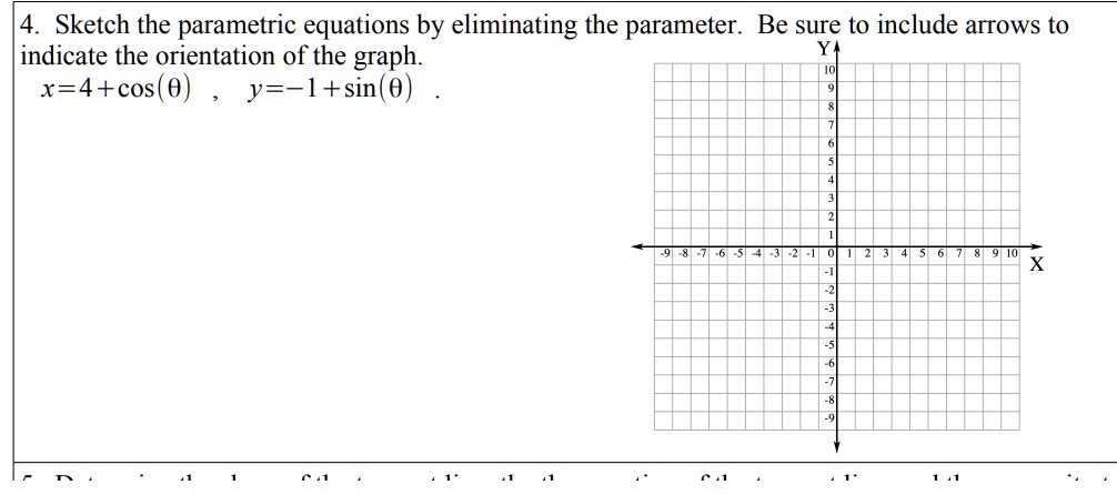 SOLVED:Sketch the parametric equations by eliminating the parameter. Be ...