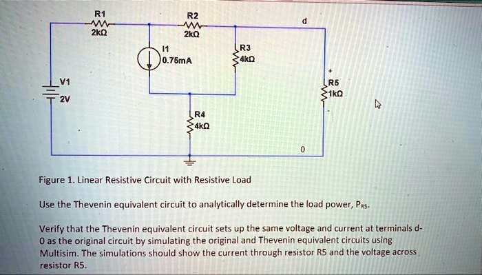 SOLVED: Texts: Analytically determine the Thevenin equivalent circuit ...