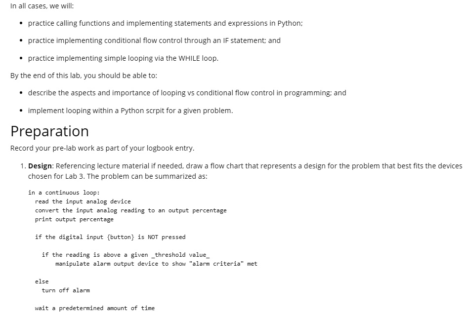 Solved Text Draw A Flowchart For The Design Portion While Loop Conditional If Statements