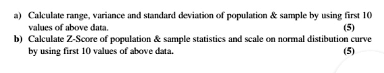 SOLVED: Calculate range. variance and standard deviation of population ...