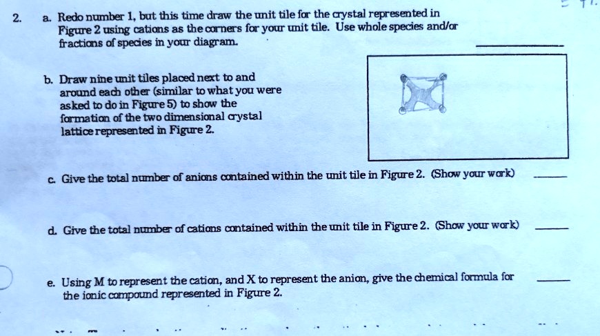 redo number 1 but this time draw the unit tile for the crystal ...