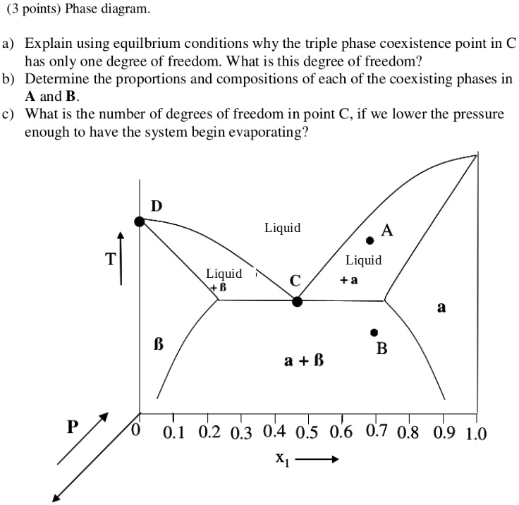 SOLVED: Thermodynamics (3 points) Phase diagram. a Explain using equilbrium conditions why the ...