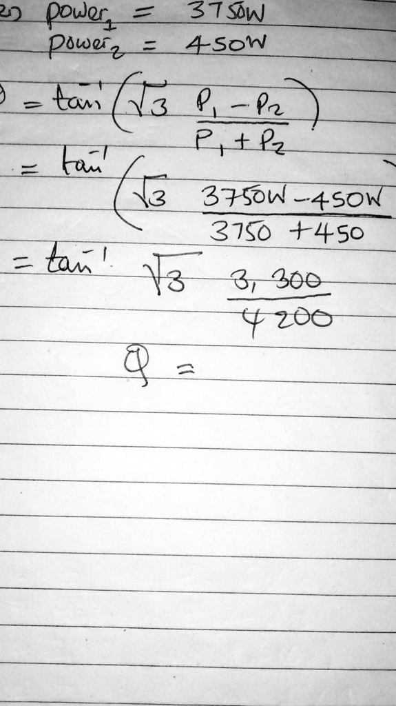 SOLVED: Derive the formula for determining (a) the power factor of a 3 ...
