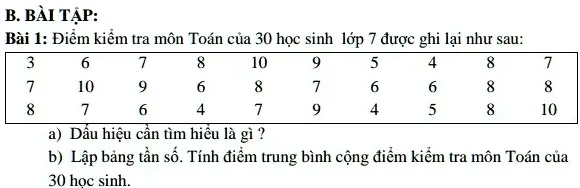 Solved B BÃ€i Táº¬p BÃ I I Ä Iáƒm Kiáƒm Tra MÃ´n ToÃ¡n Cá§a 30