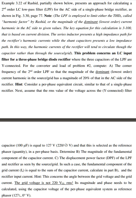 SOLVED: Example 3.22 of Rashid, partially shown below, presents an ...
