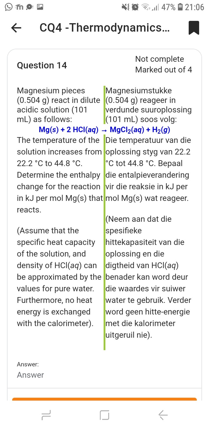 ← CQ4 -Thermodynamics... Question 14 Not complete Marked out of 4 ...