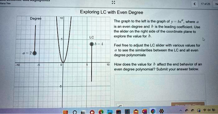 Exploring LC with Even Degree The graph to the left is the graph of y ...