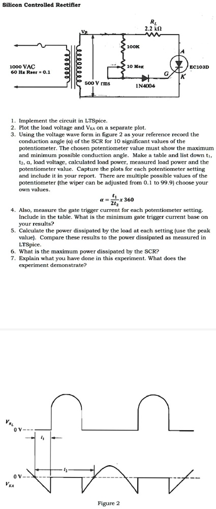 SOLVED: Use LTSpice to create the circuit and obtain the necessary values. Show a picture of the ...