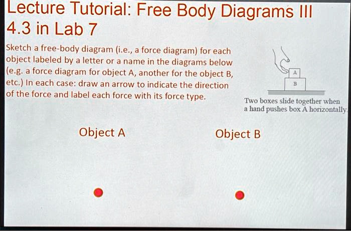 VIDEO solution: Lecture Tutorial: Free Body Diagrams III 4.3 in Lab 7 ...