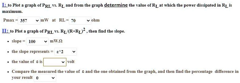SOLVED: Lito Plot graph of PRL Vs. RL and from the graph determine the ...