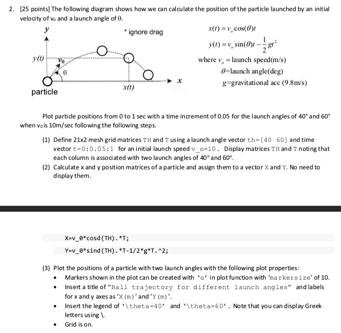 SOLVED: [25 points] The following diagram shows how we can calculate the position of the ...