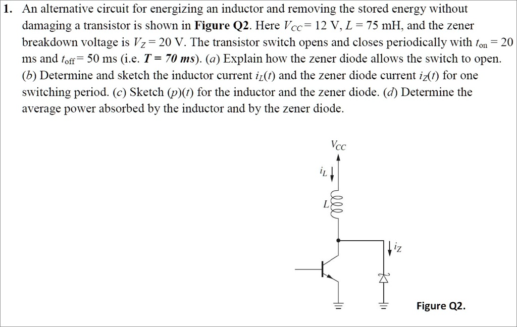 1. An alternative circuit for energizing an inductor and removing the ...