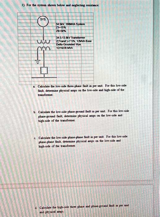 SOLVED: Texts: 1. For the system shown below and neglecting resistance: 34.5 kV, 100 MVA ...