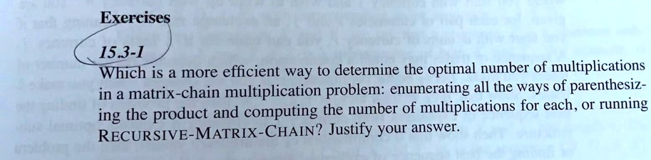 Solved 153 1 Which Is A More Efficient Way To Determine The Optimal 5052