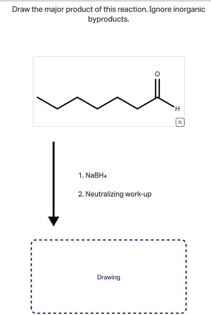 SOLVED: Draw the major product of this reaction. Ignore inorganic ...