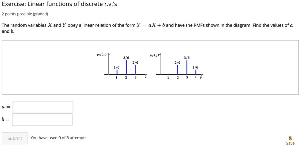 Exercise Linear Functions Of Discrete Random Variables The Random 7014