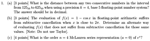 3 points what is the distance between any two consecutive numbers in ...