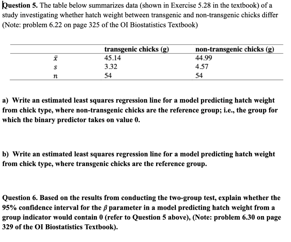 SOLVED: Question 5. The table below summarizes data (shown in Exercise ...