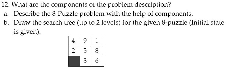 SOLVED: Please write it clearly (The question is about Artificial ...