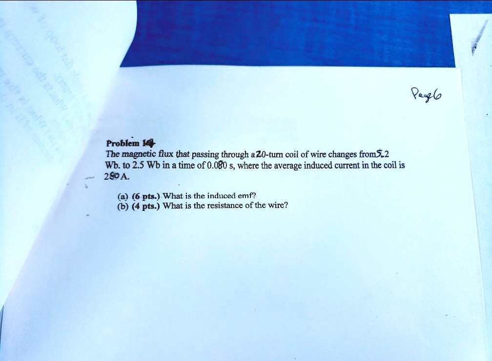 SOLVED: Pesz6 Problem KA The magnetic flux that passing through a20 ...