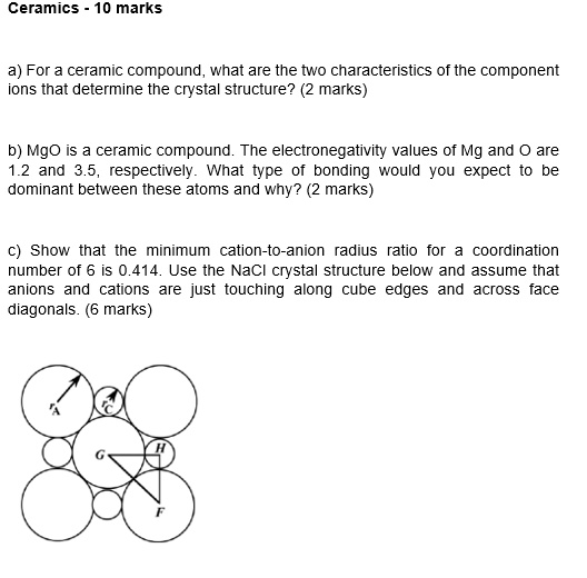 ceramics 10 marks a for ceramic compound what are the two ...