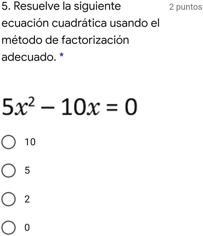 SOLVED: Resuelve la siguiente ecuación cuadrática usando el método de ... SOLVED: Resuelve la siguiente ecuación cuadrática usando el método de ...