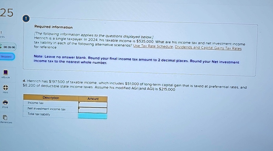 required information the following information applies to the questions ...