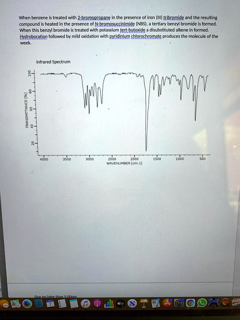When benzene is treated with 2-bromopropane in the presence of iron ...