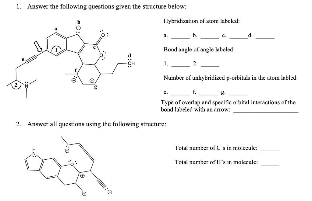 SOLVED: Answer the following questions given the structure below ...