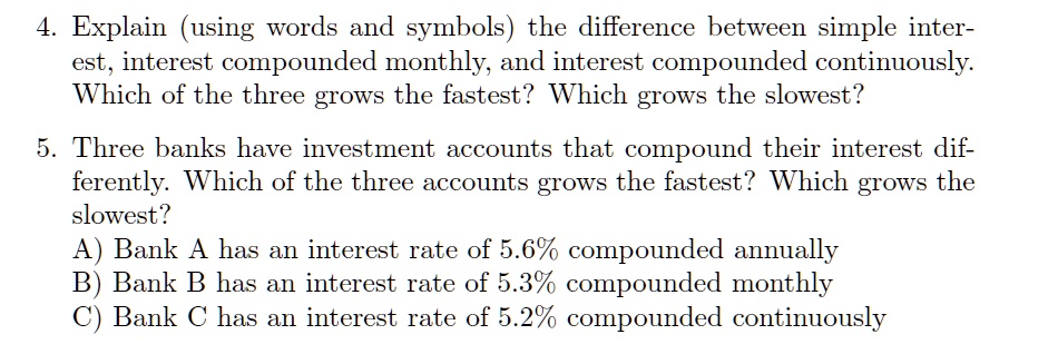 [GET ANSWER] 4 explain using words and symbols the difference between ...