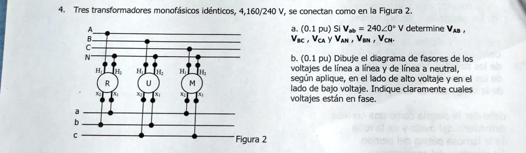 SOLVED: Three identical single-phase transformers, 4,160/240 V, are ...