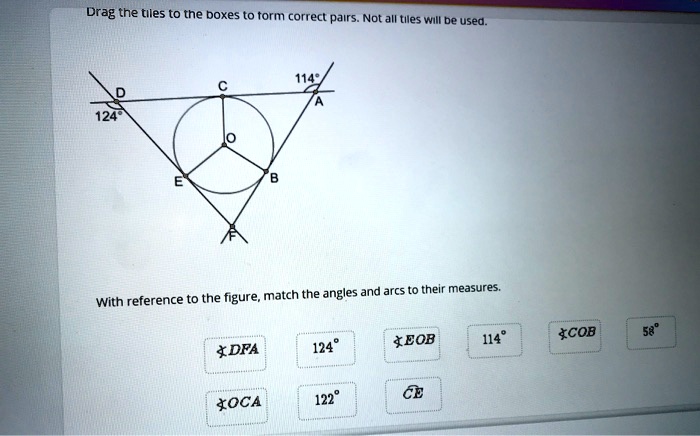 SOLVED: Drag the tiles to the boxes to torm correct pairs Not all tiles ...