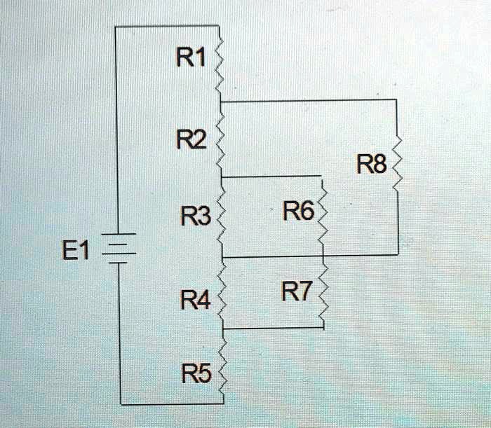 SOLVED: In the circuit shown, calculate the equivalent resistance (R) and the current in each ...