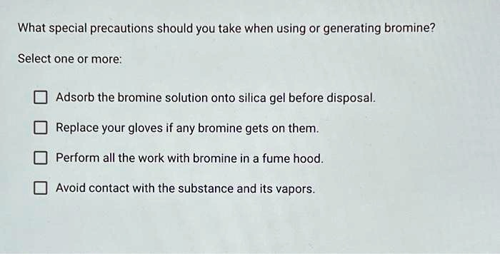 What special precautions should you take when using or generating ...