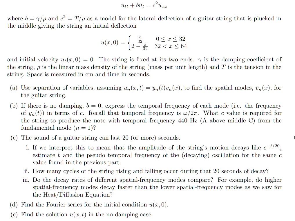 damped wave equation utt but uei where b p and t0 as mnodel for the ...