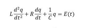 SOLVED: L (d^2 q)/(d t^2)+R (d q)/(d t)+(1)/(C) q=E(t)