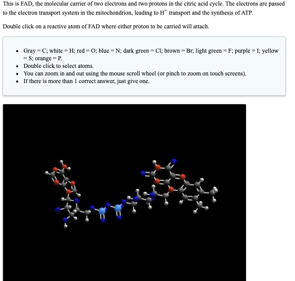 SOLVED: This is FAD, the molecular carrier of two electrons and two ...
