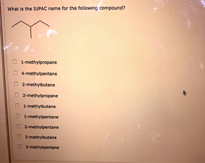 What is the iupac name for the following compound 1...