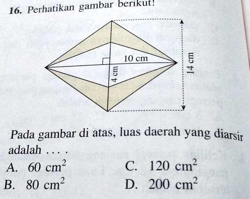 SOLVED: pada gambar di atas,luas daerah yang diarsir adalah.... 16 ... SOLVED: pada gambar di atas,luas daerah yang diarsir adalah.... 16 ...