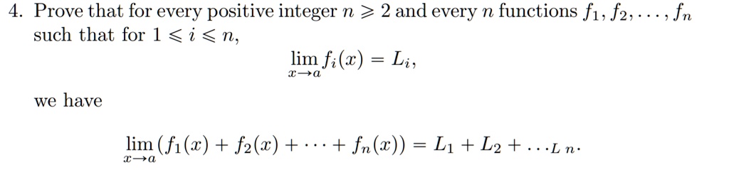 SOLVED: 4 Prove that for every positive integer n 2 and every n ...