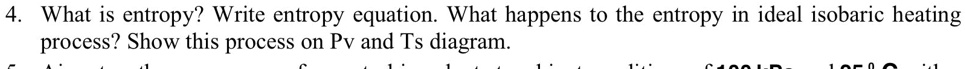 SOLVED: What is entropy? Write entropy equation. What happens to the ...