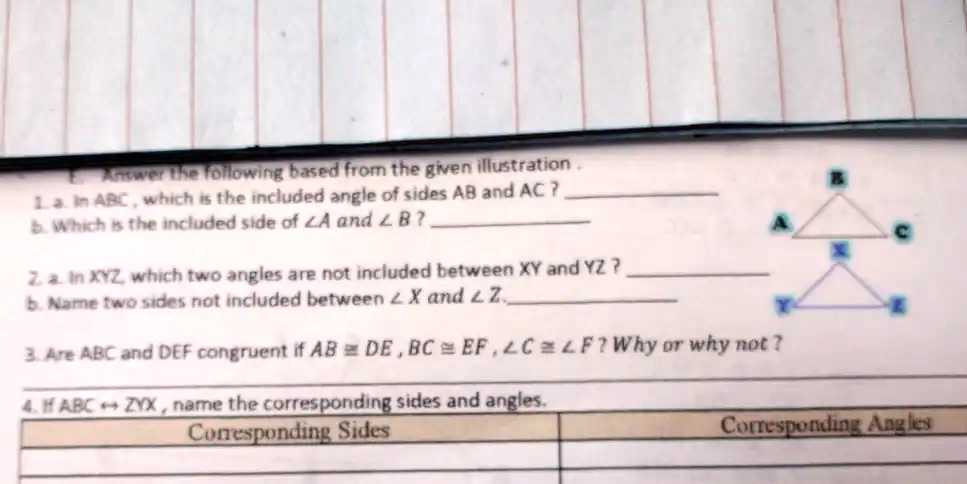 SOLVED: The following questions are based on the given illustration: 1 ...