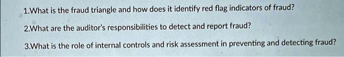 1.What is the fraud triangle and how does it identify red flag ...