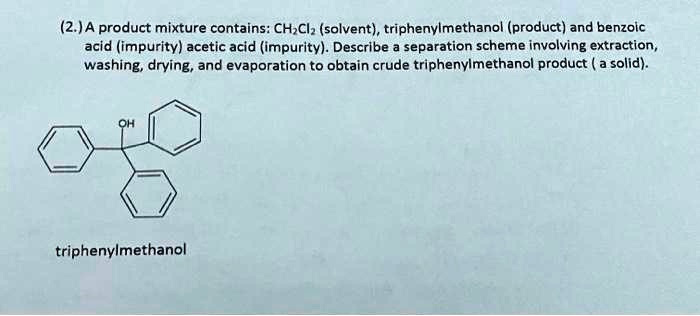 SOLVED: (2.)A product mixture contains: CH;Cl; (solvent ...