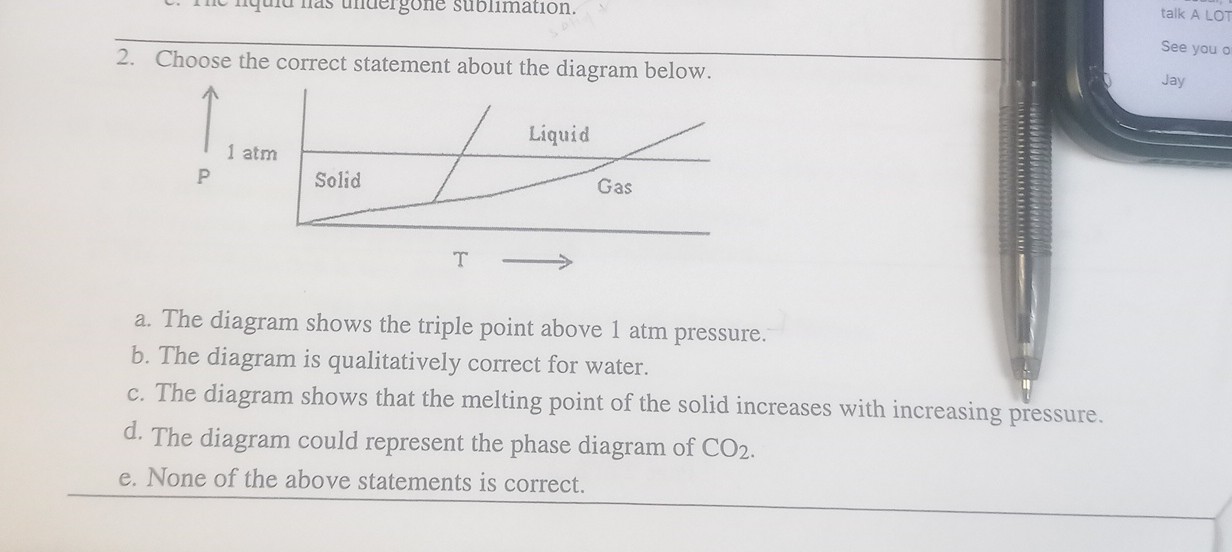 2. Choose the correct statement about the diagram below. a. The diagram ...