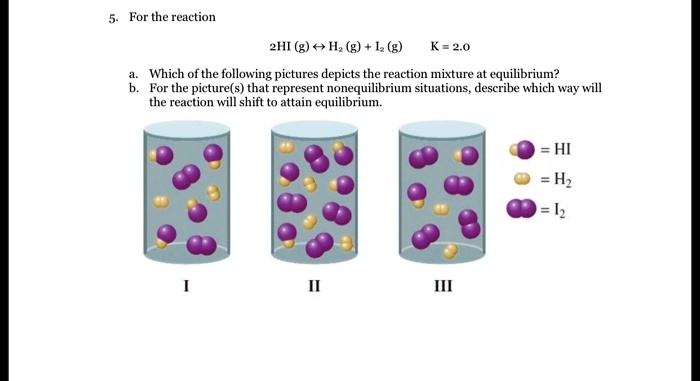 For The Reaction 2hi G â‡Œ H2 G I2 G K 20 Which Of The