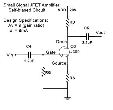 SOLVED: A “J309” JFET transistor is to be used as a small signal ...