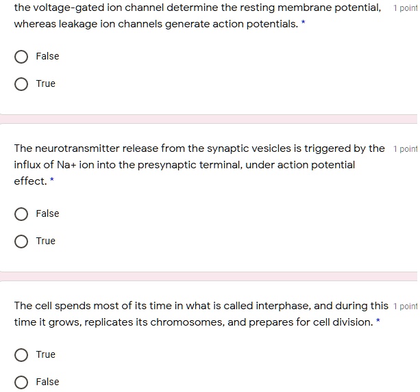 SOLVED: The voltage-gated ion channels determine the resting membrane potential, whereas leakage ...